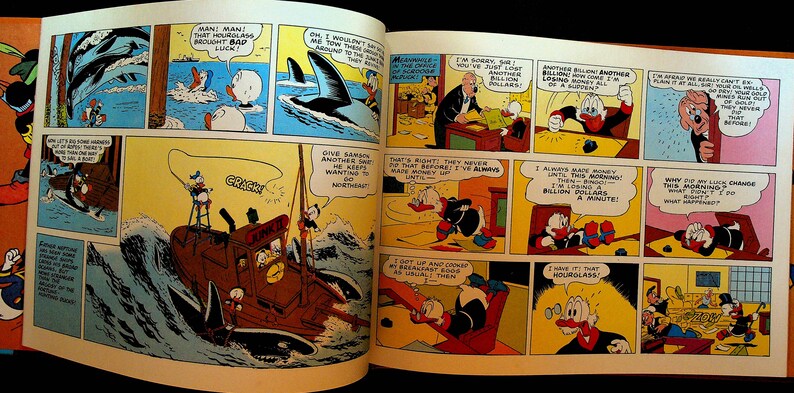 Walt Disney's Donald Duck and the Magic Hour Glass HC Book - Etsy
