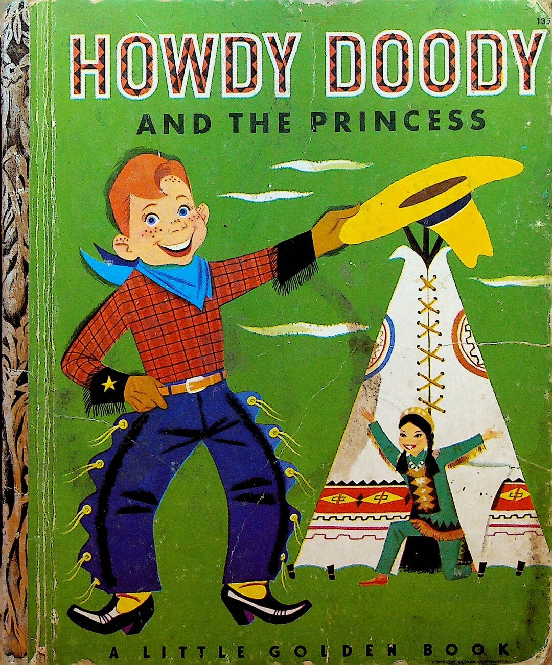 Howdy Doody & the Princess Little Golden Book First Print 1952 Edward ...