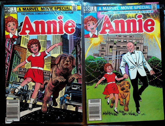 Annie Marvel Comics Movie Adaptation Complete Set 1 and 2 1982 - Etsy