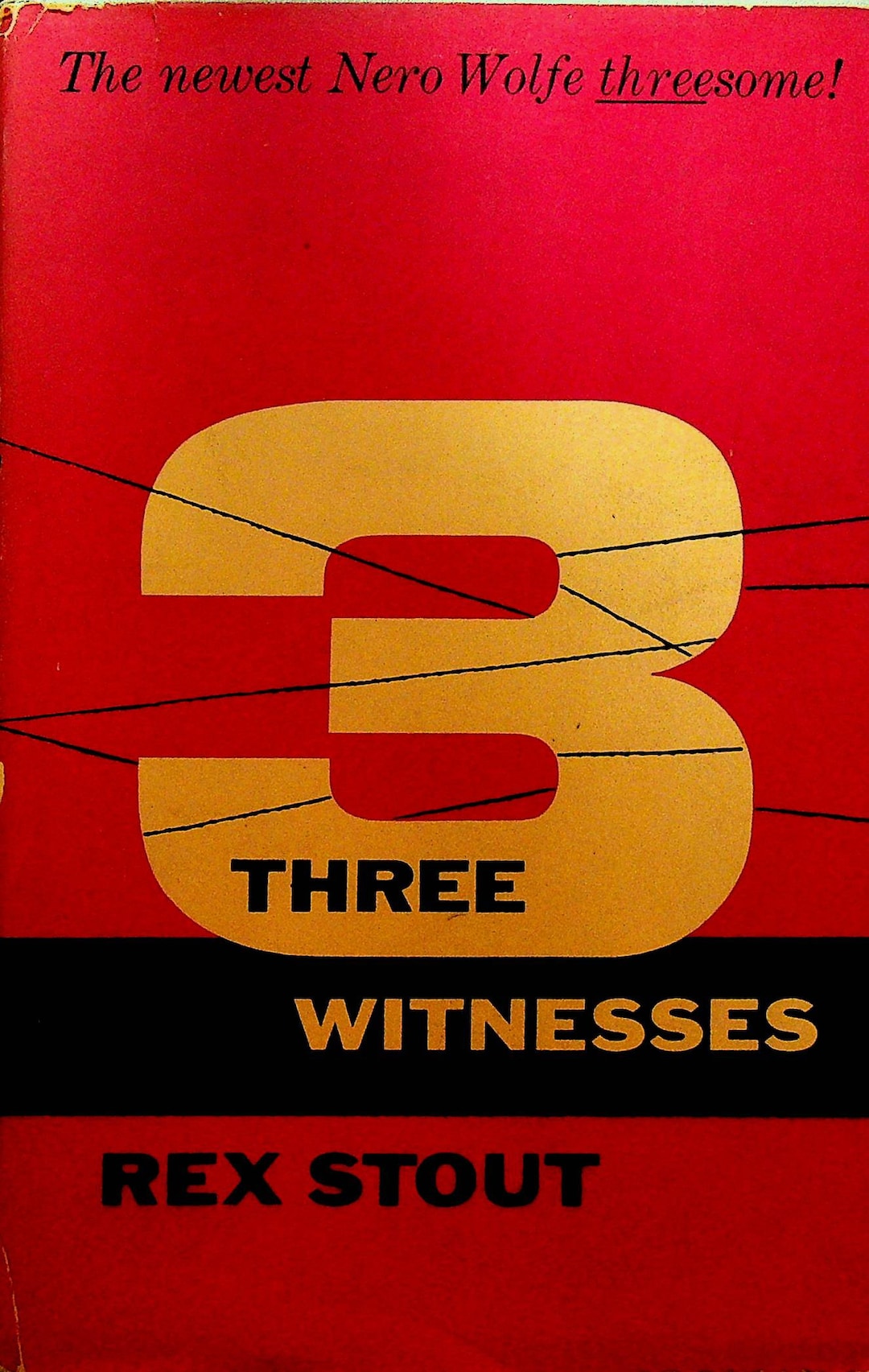 Three Witnesses by Rex Stout HC DJ Nero Wolfe - Etsy