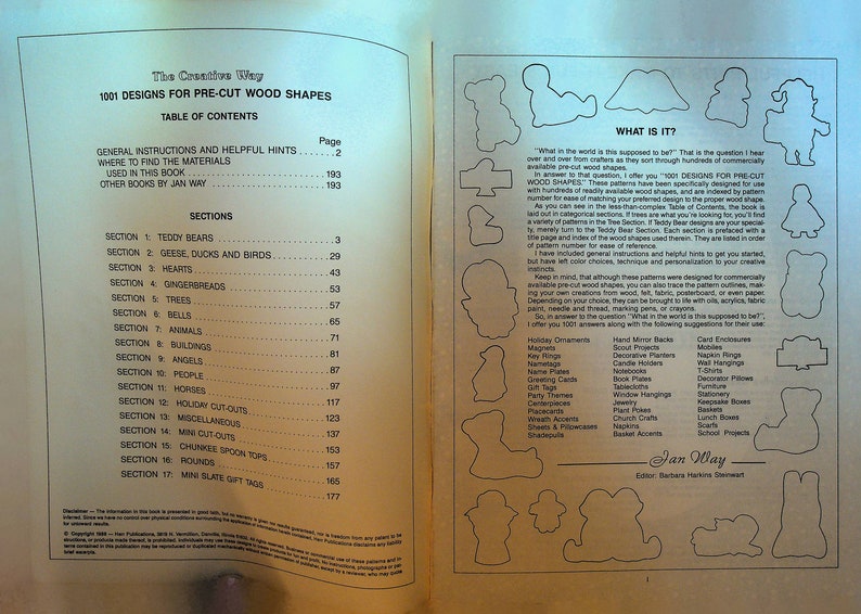 1001 Designs for Pre-cut Wood Shapes by the Creative Way by Jan Way - Etsy