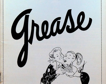 Grease Playbill | Etsy