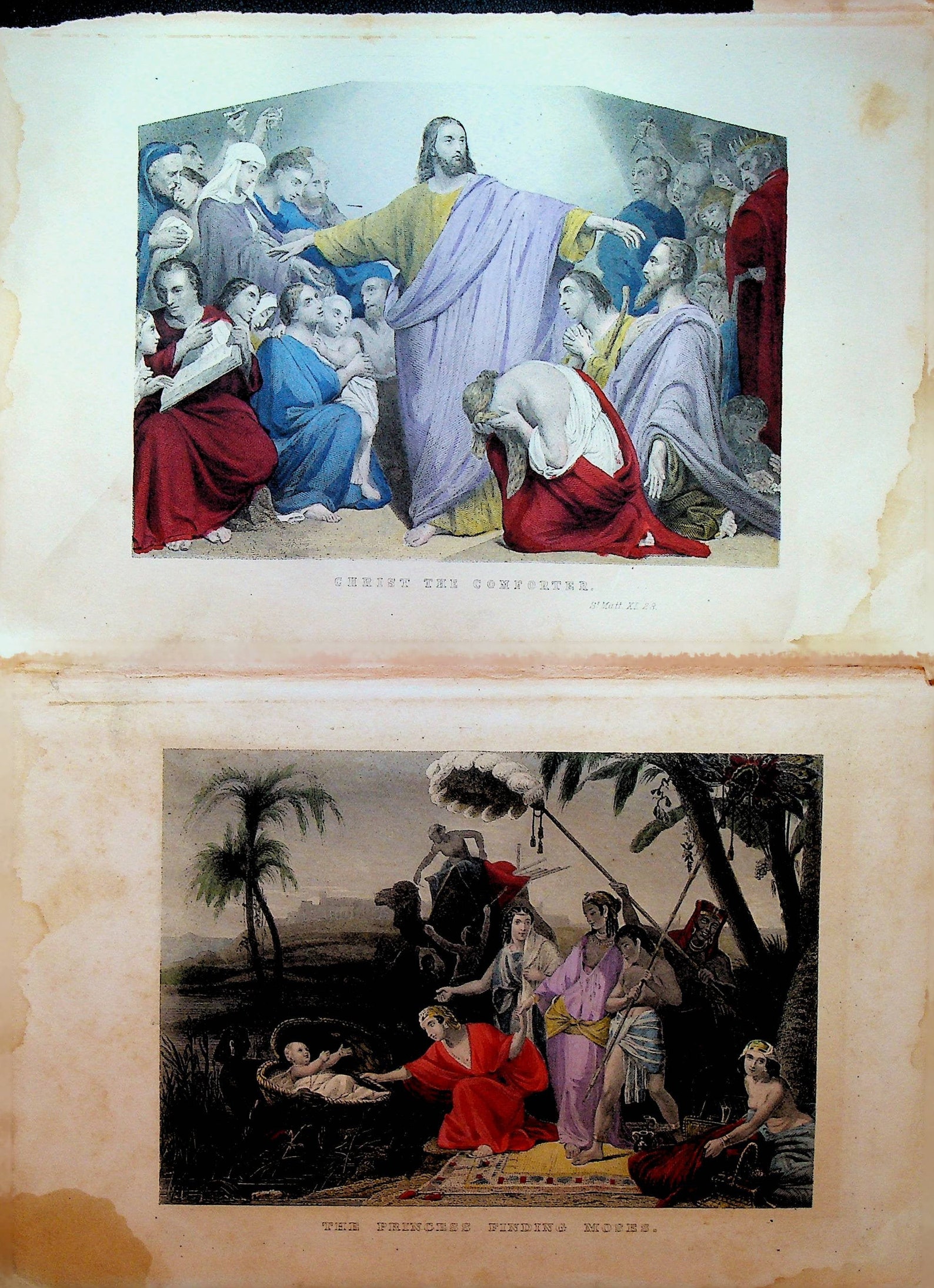 Religious Christian Book Plate Lot of 5 Jesus Conversion of Saul OT NT ...