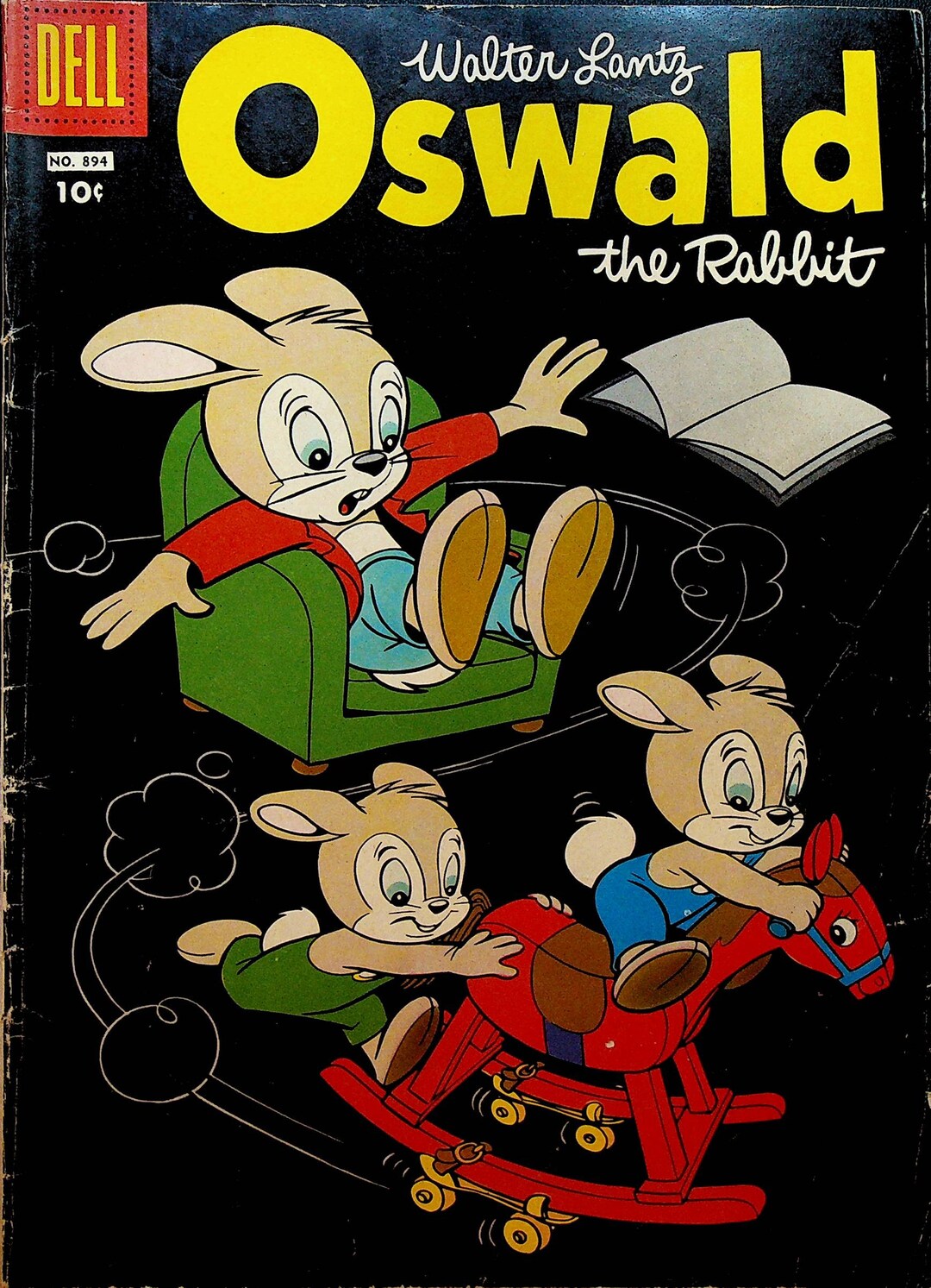 Oswald the Rabbit Dell Four Color 894 1958 Rocking Horse - Etsy