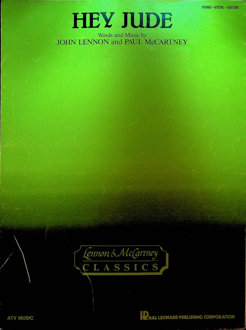 Hey Jude Sheet Music the Beatles - Etsy