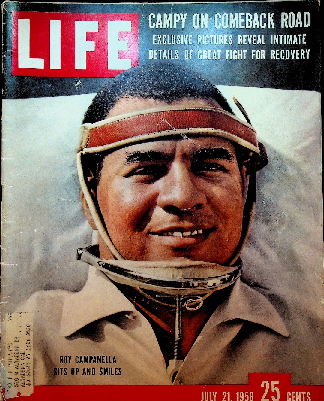 Life Magazine July 21 1958 Roy Campanella Walter Havemann - Etsy
