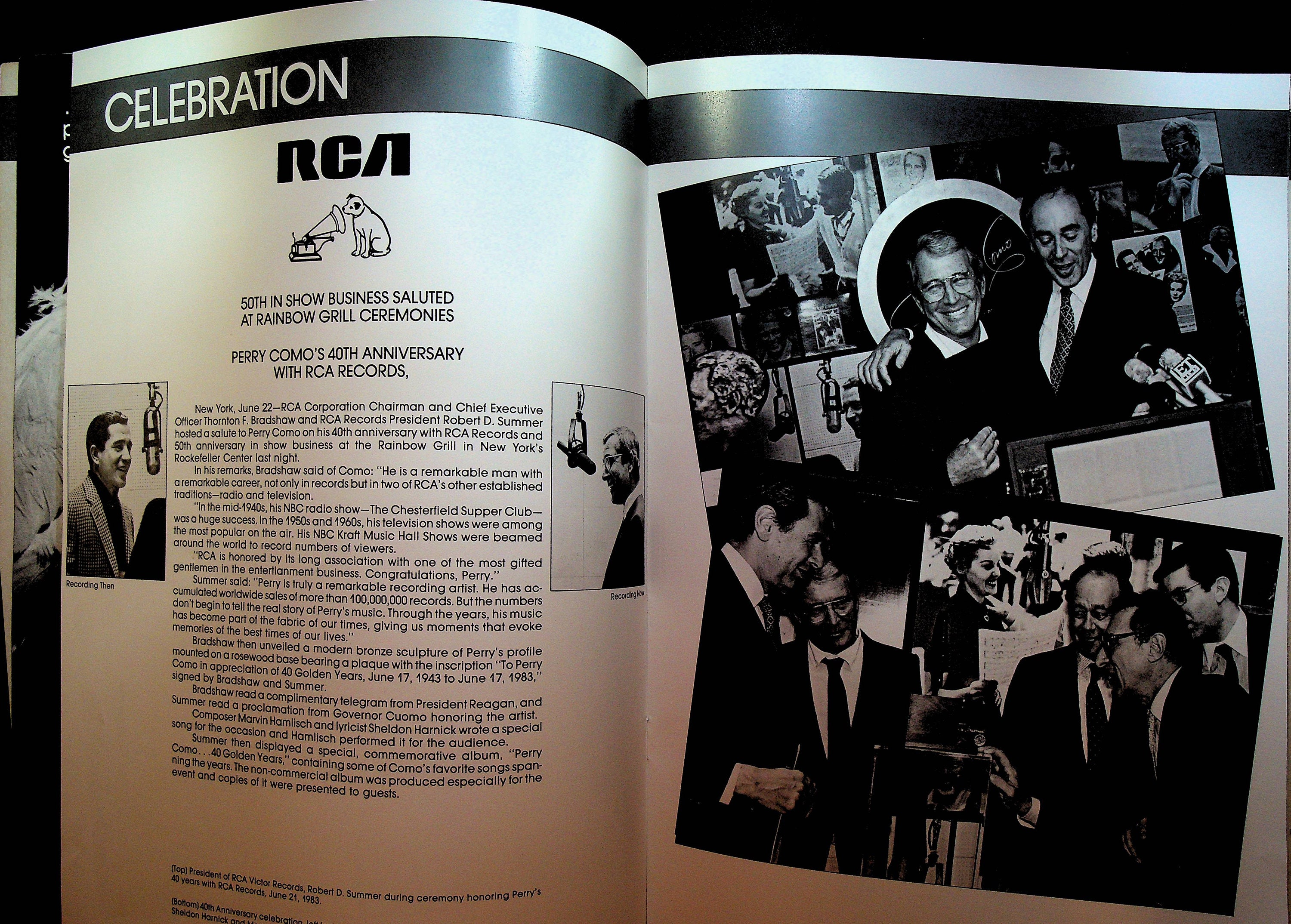 Perry Como in Concert Souvenir Program 1984 - Etsy