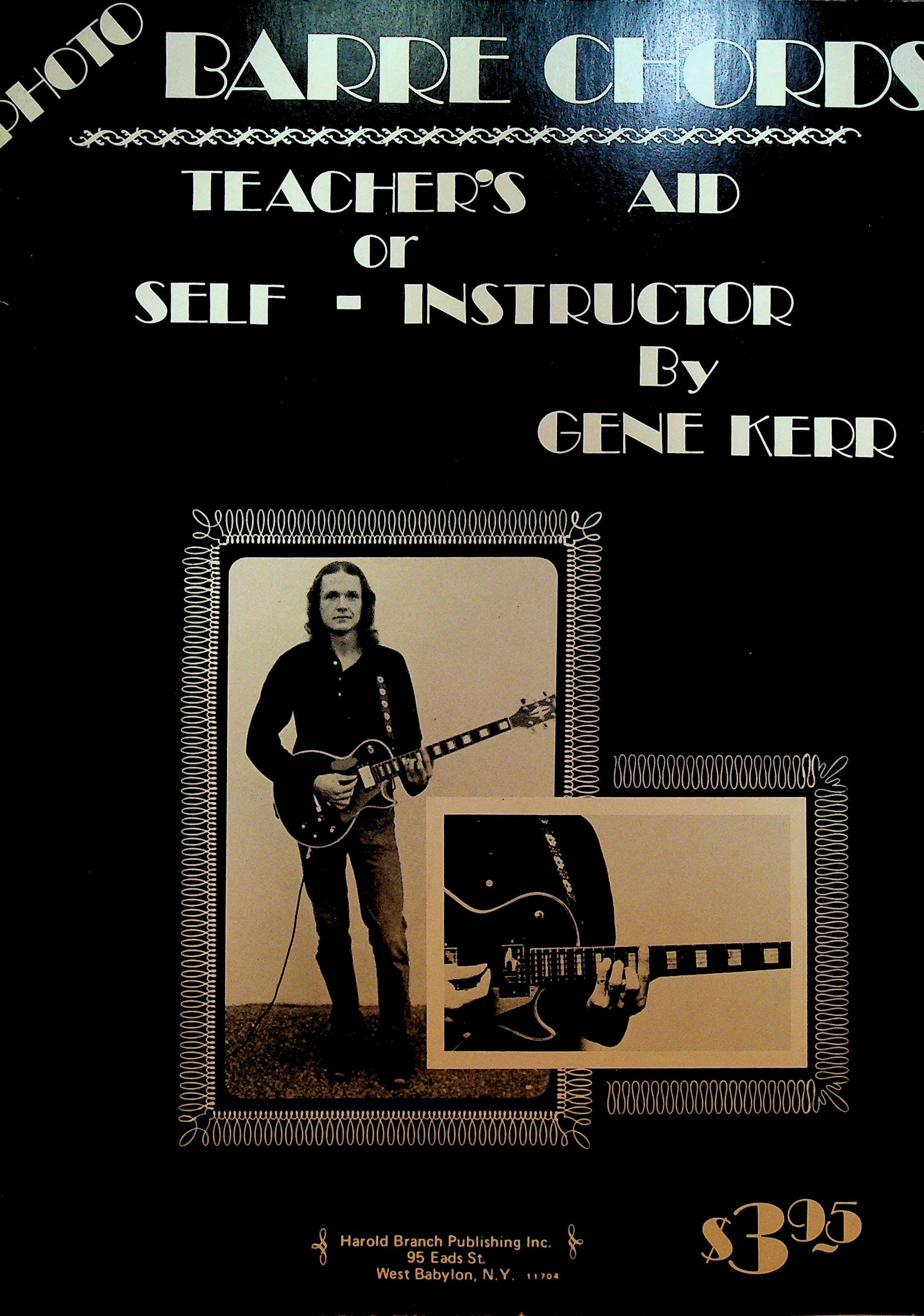 Photo Barre Chords Teacher's Aid or Self-instructor by Gene Kerr Music ...