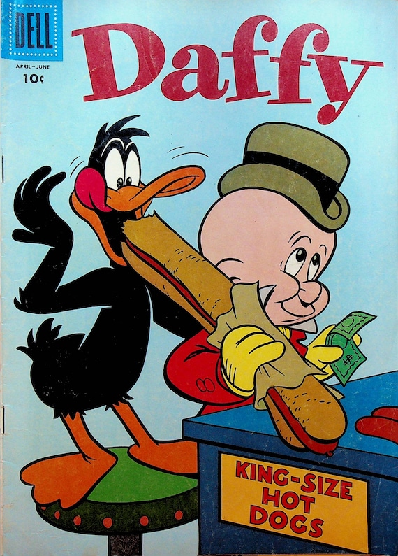 Daffy 5 Dell Comics 1956 Daffy Duck Elmer Fudd Hot Dog | Etsy