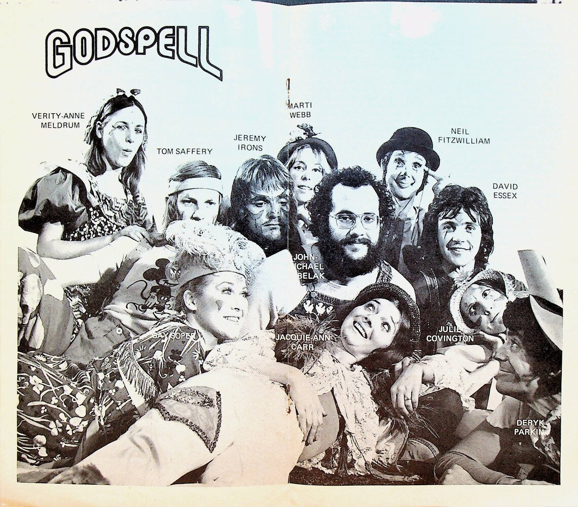 Godspell Program Round House Jeremy Irons David Essex Tom Saffery - Etsy