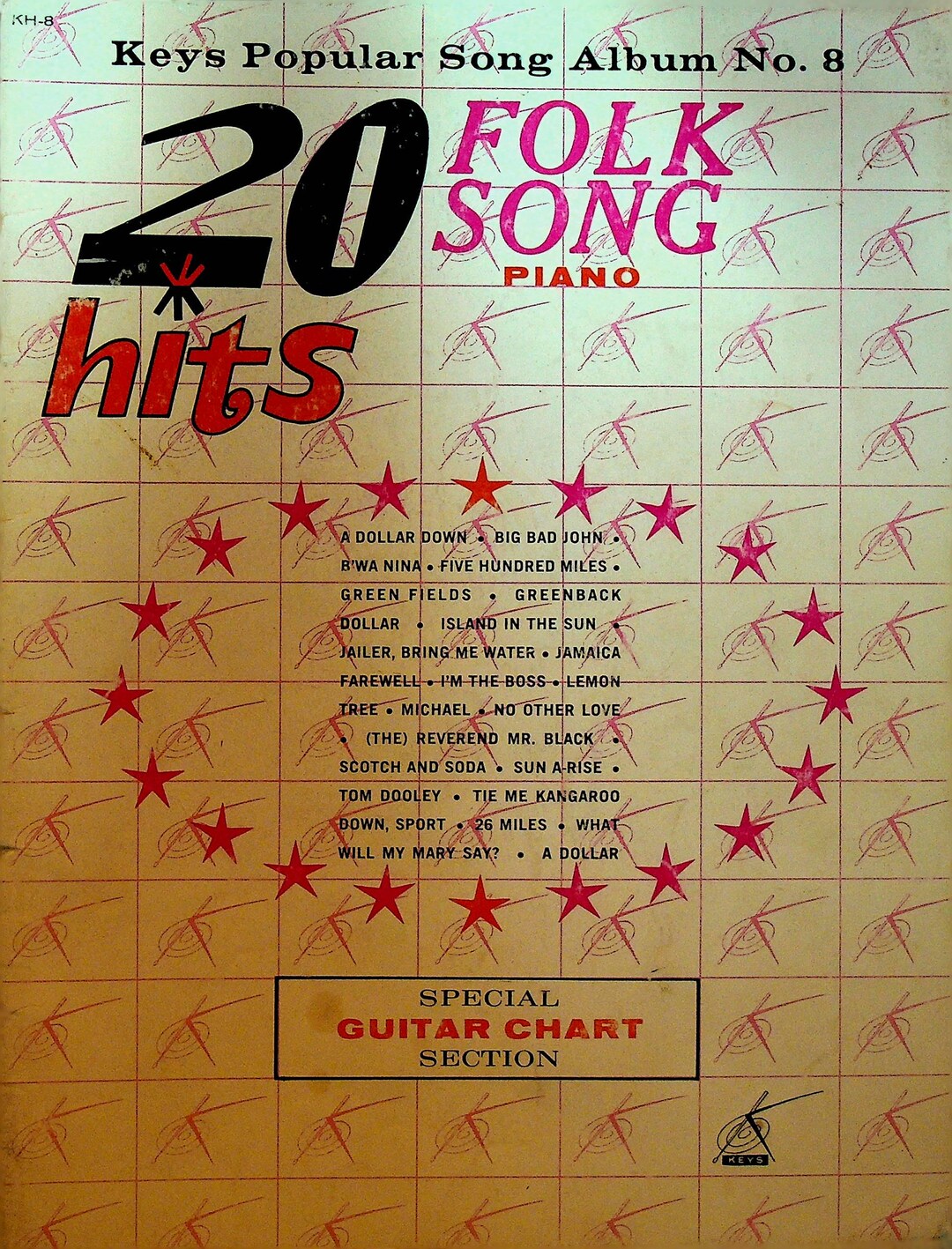 20 Folk Song Piano Hits Songbook Keys Popular Song Album #8 - Etsy