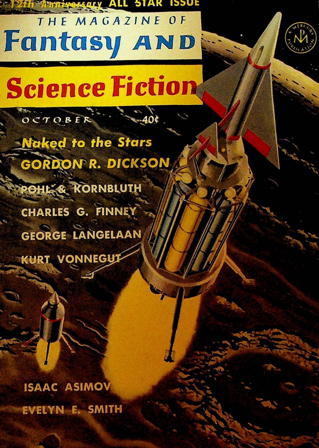 The Magazine of Fantasy & Science Fiction October 1961 Kurt Vonnegut ...