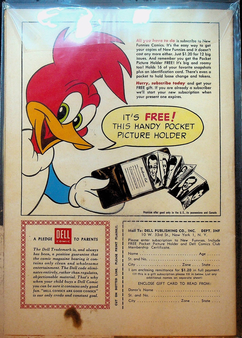 Walter Lantz New Funnies 253 Dell Comics 1958 Marching Band Woody ...