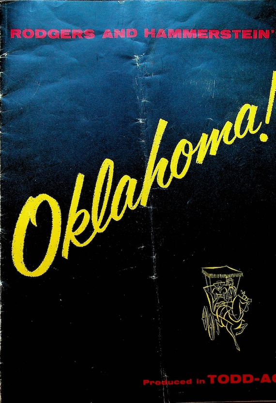 Oklahoma Souvenir Program 1950s Eddie Albert Rod Steiger - Etsy