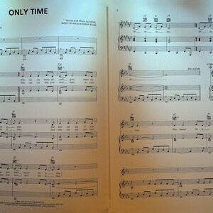 Only Time Sheet Music Enya Piano Vocal Guitar - Etsy