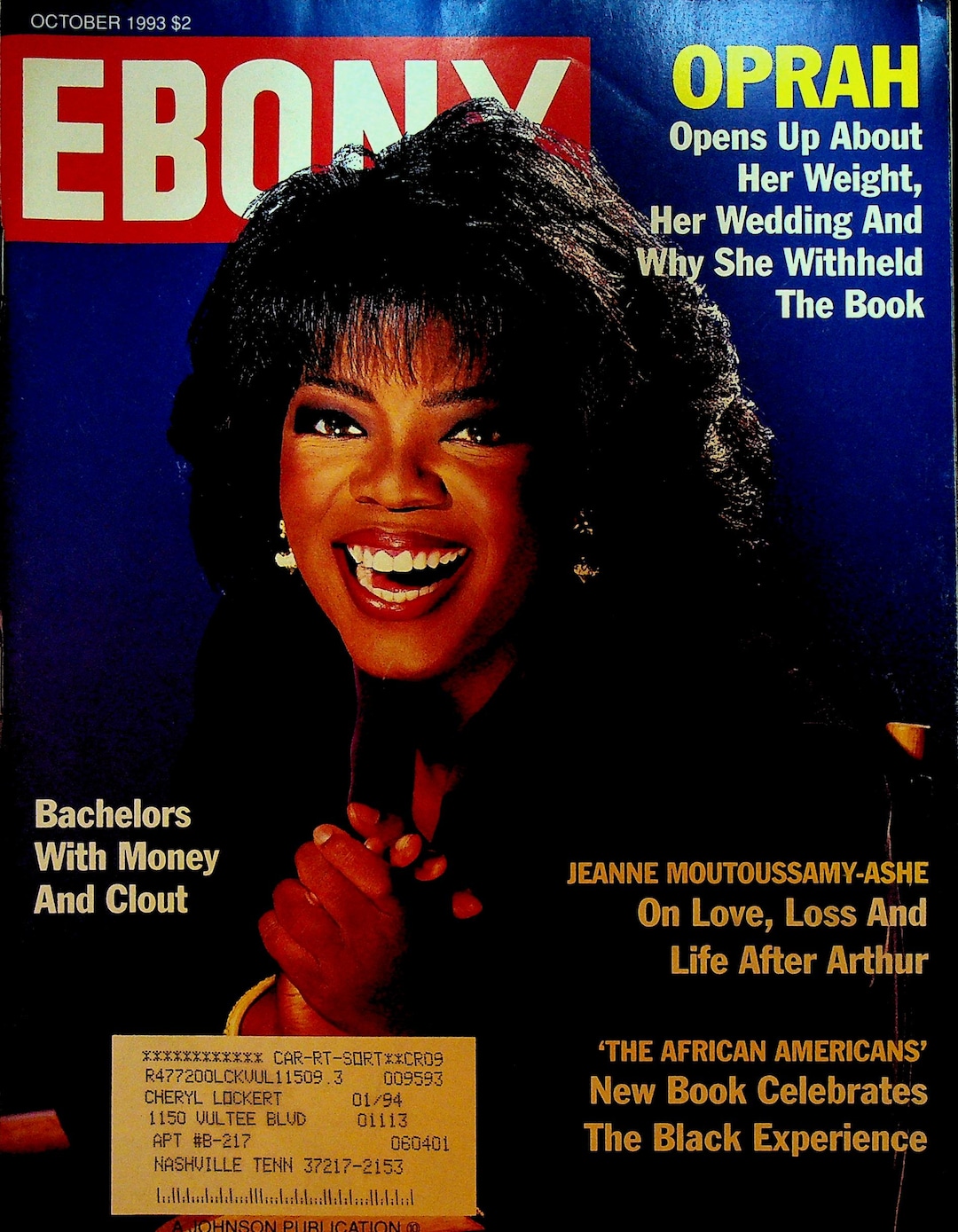 Ebony Magazine October 1993 Oprah Winfrey Gaither Quints Jim Law James ...