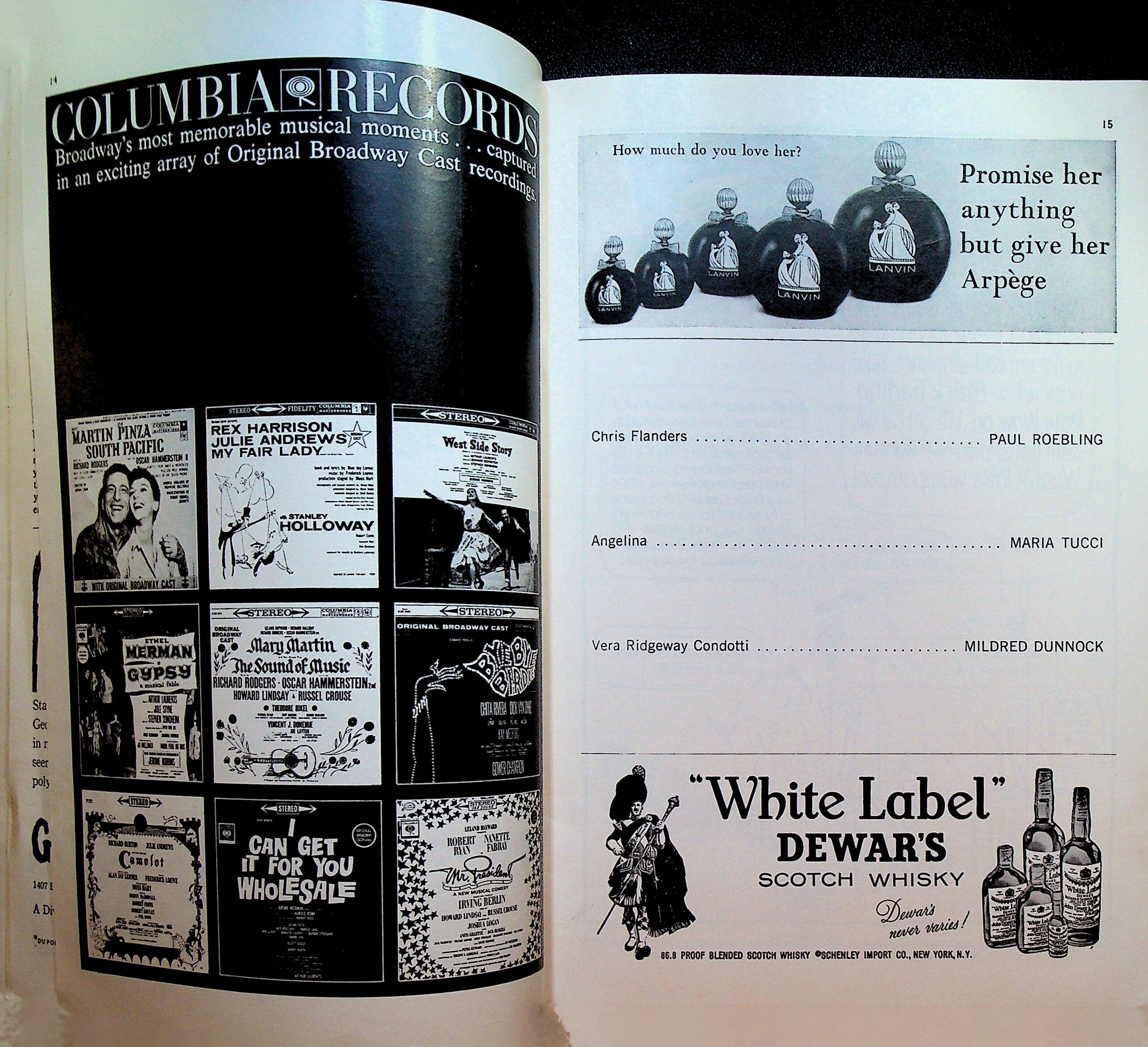 The Milk Train Doesn't Run Here Anymore Playbill March 11 1963 Hermione ...