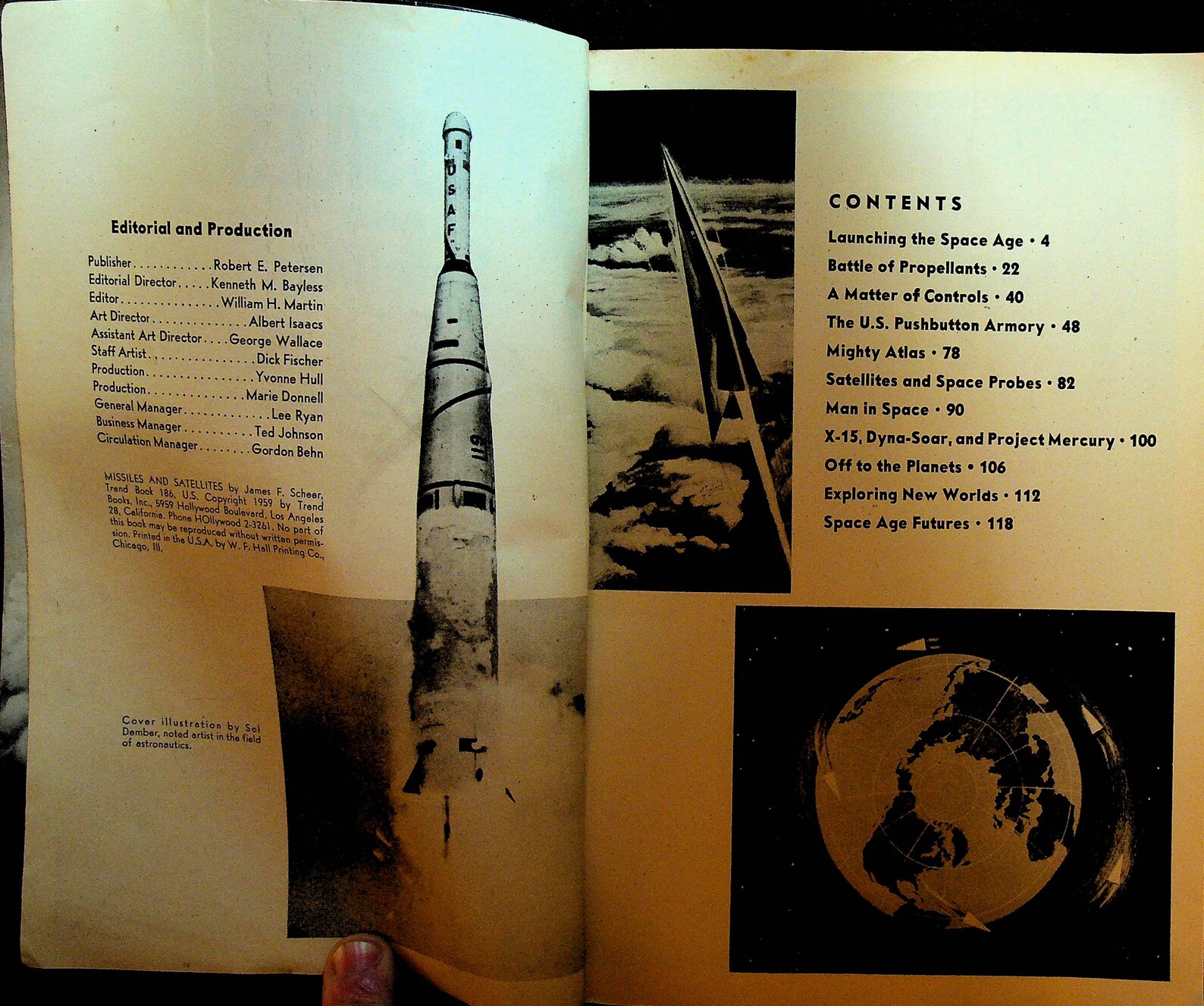 Missiles and Satellites James F Scheer Trend Books 1959 Rocketry - Etsy
