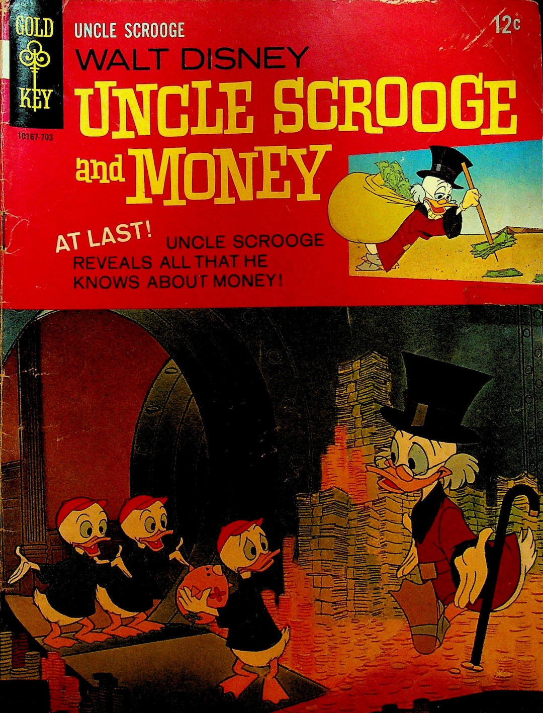 Walt Disney Uncle Scrooge & Money Comic Book Gold Key 1966 - Etsy