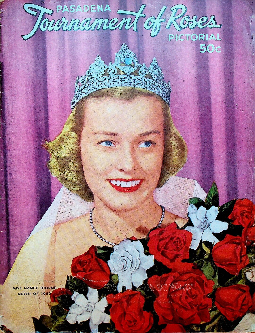 Pasadena Tournament of Roses Pictorial Program 1952 Rose Bowl Stanford ...