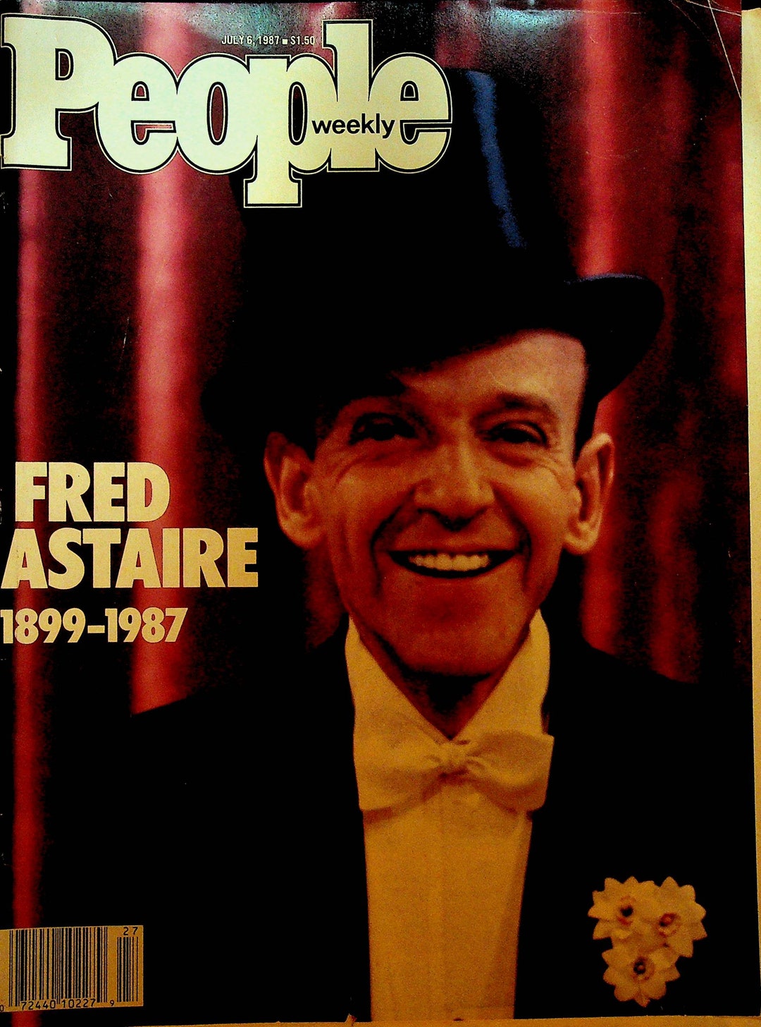 People Magazine July 6 1987 Fred Astaire Dylan Thomas Meat Loaf Prince ...