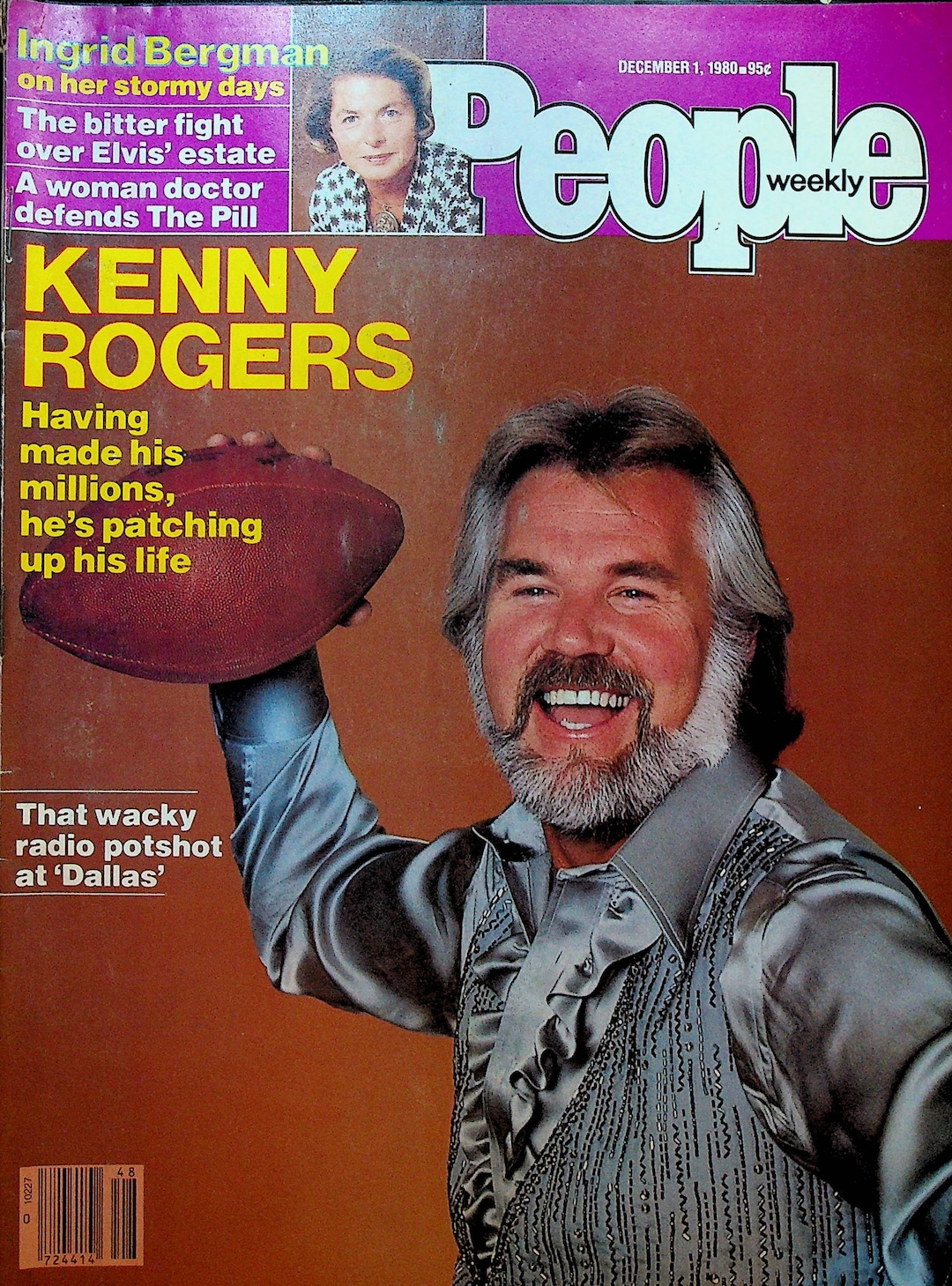People Magazine December 1 1980 Kenny Rogers Ingrid Bergman Elvis ...