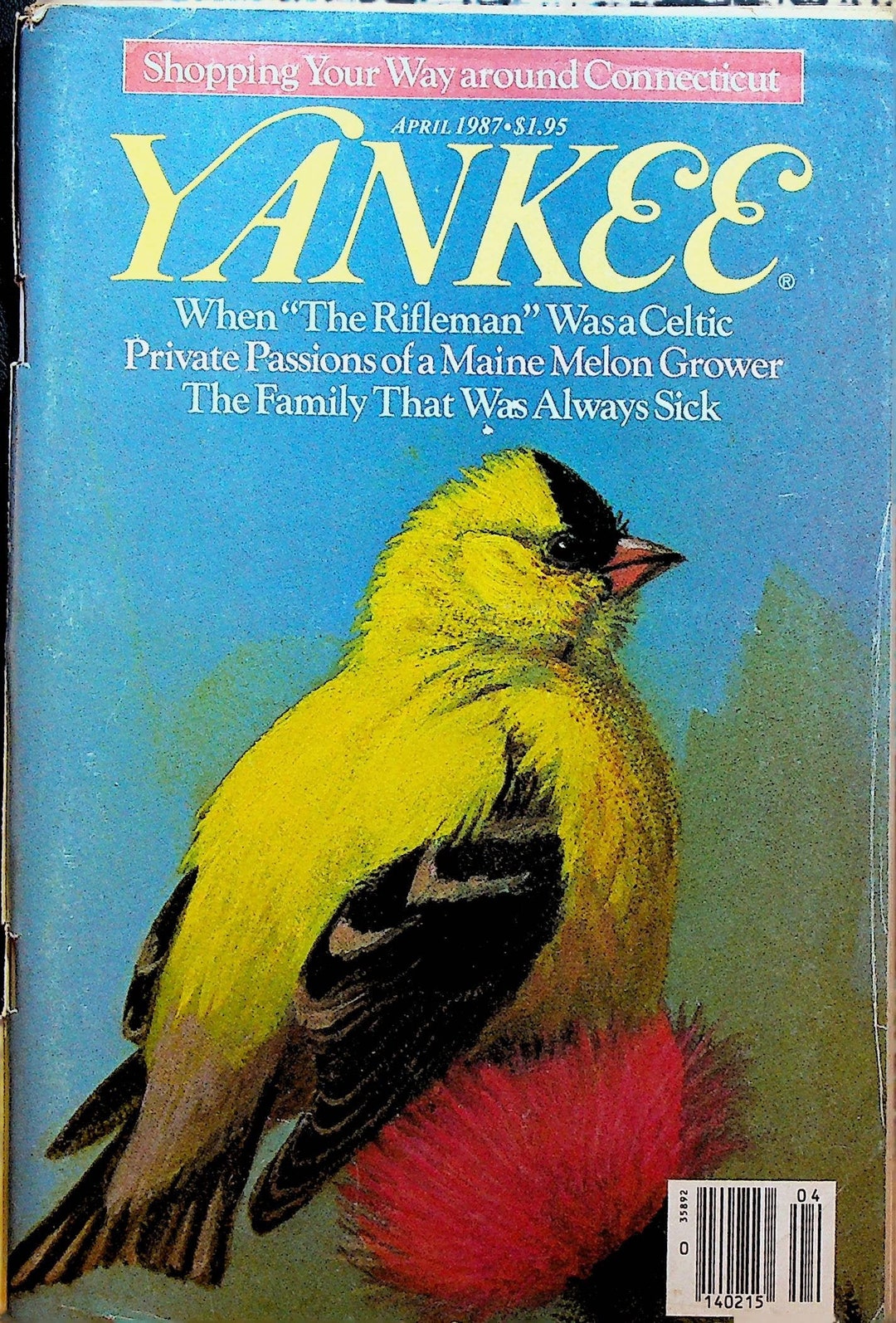 Yankee Magazine April 1987 Chuck Connors Boston Celtics Conservation ...