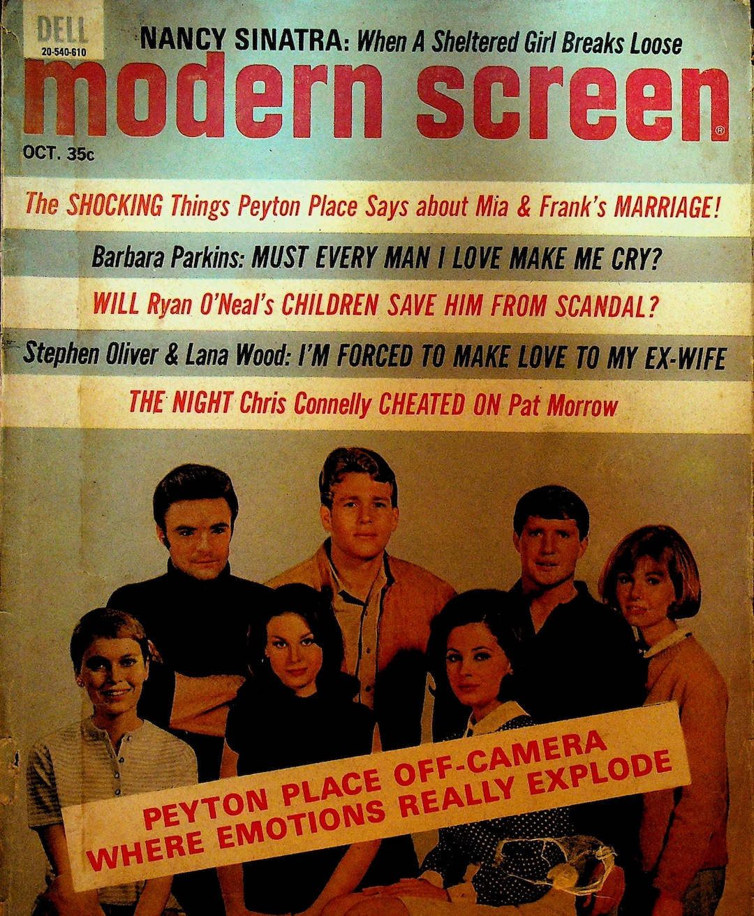 Modern Screen Magazine October 1966 Ann-margret Frank Sinatra Ryan O ...