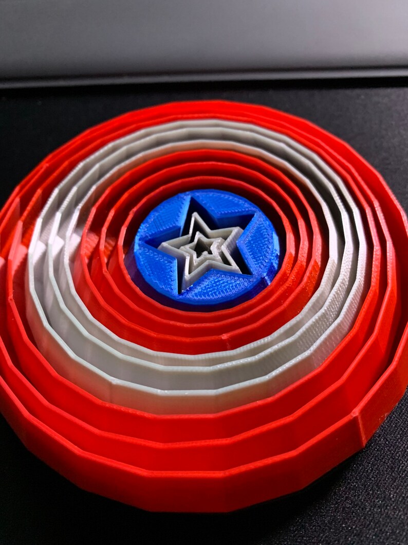 Captain America Fidget Shield - Etsy