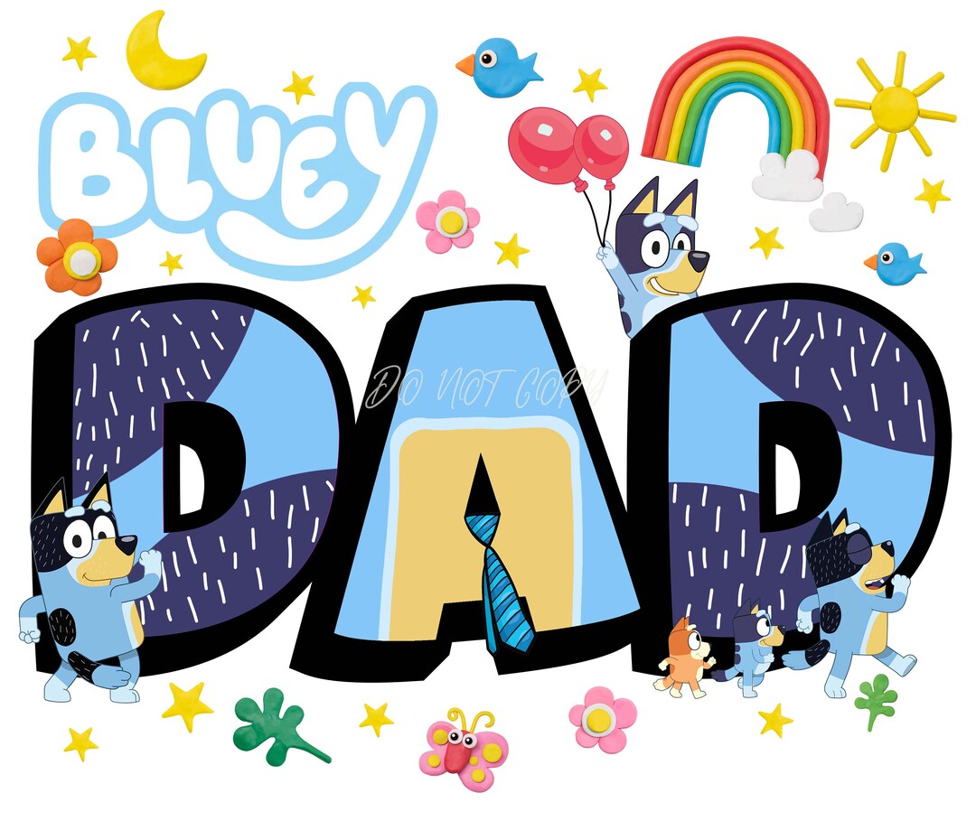 Bluey Ready to Press Transfer - Etsy