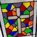 Stained Glass Cross of Many Colors - Etsy