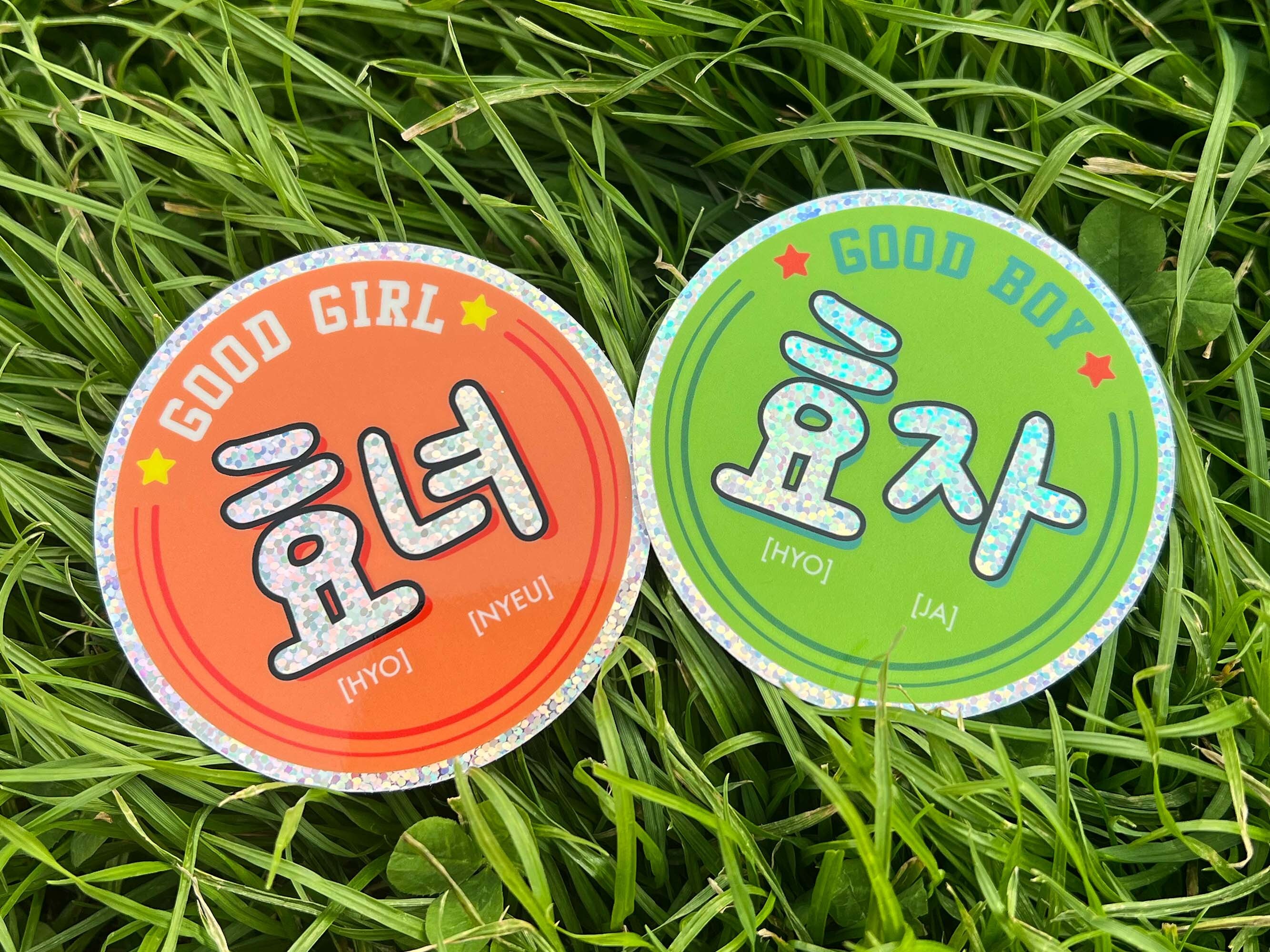 Holographic Korean Stickers, Reflective Laptop Stickers Pack, Water ...