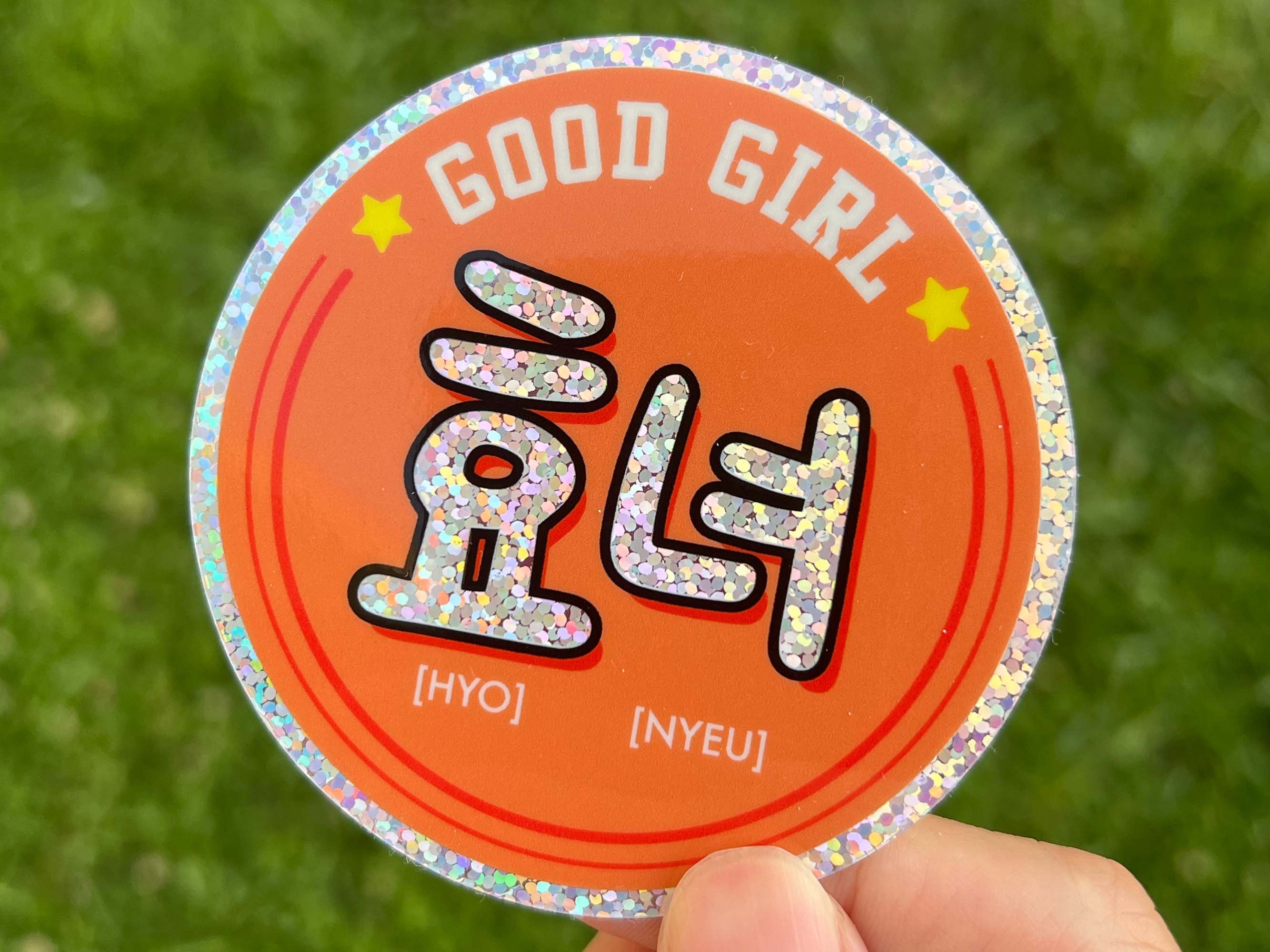 Holographic Korean Stickers, Reflective Laptop Stickers Pack, Water ...