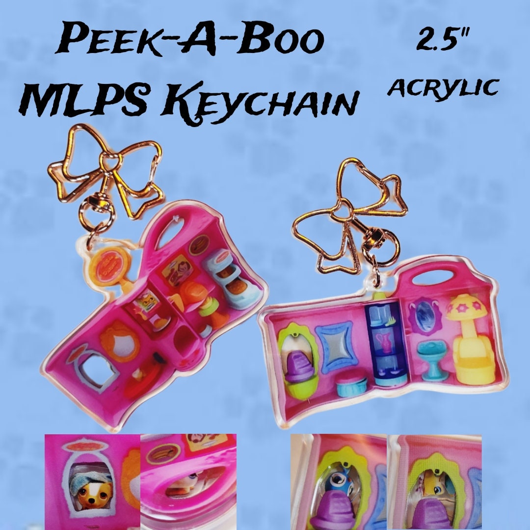 Peek-a-boo MLPS Keychain - Etsy