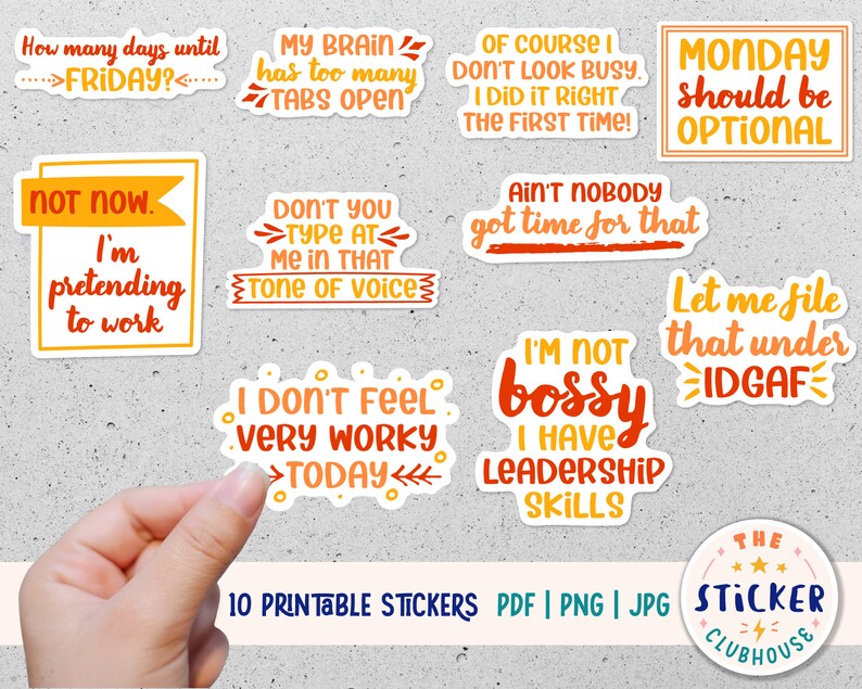 Mega Sticker Bundle Printable Sticker Bundle Mega Sticker - Etsy