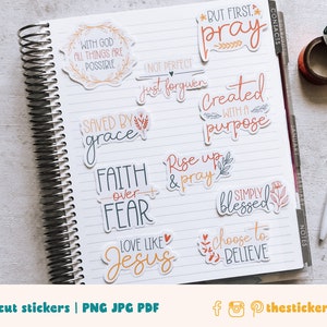 Religious Stickers | Religious Sticker Bundle | Bible Stickers ...
