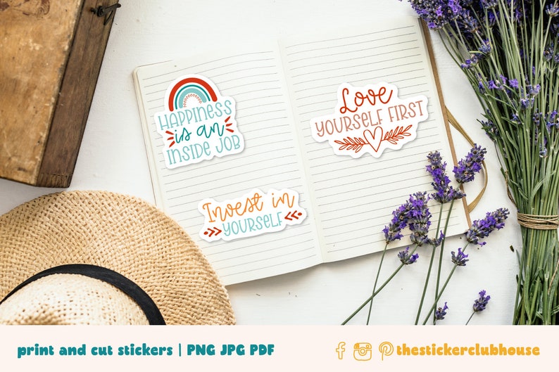 Inspirational Sticker Bundle | Self Love Sticker Bundle | Positivity ...