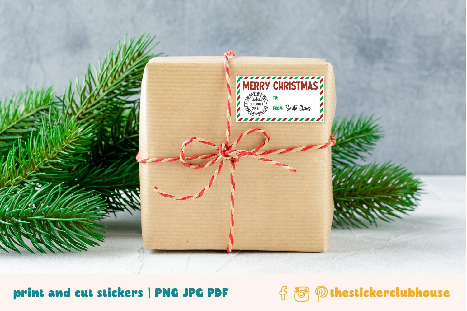 Printable Christmas Gift Labels Christmas Mailing Labels Christmas Gift ...