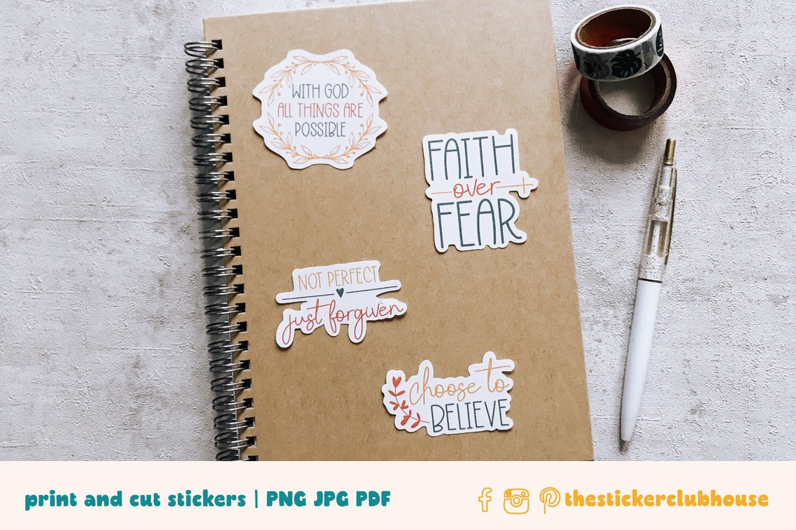 Religious Stickers Religious Sticker Bundle Bible Stickers - Etsy