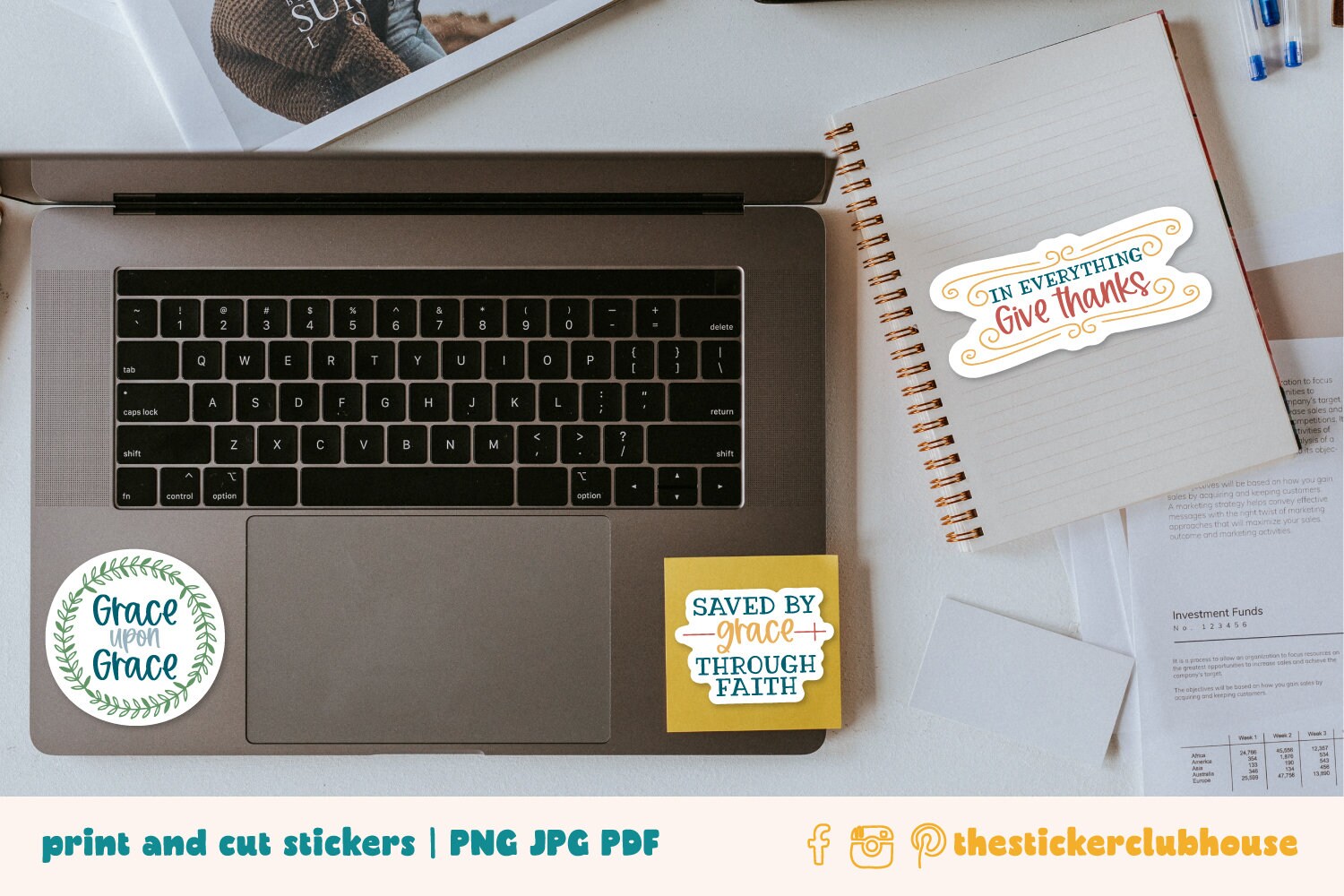 Printable Religious Stickers | Religious Sticker Bundle | Bible ...