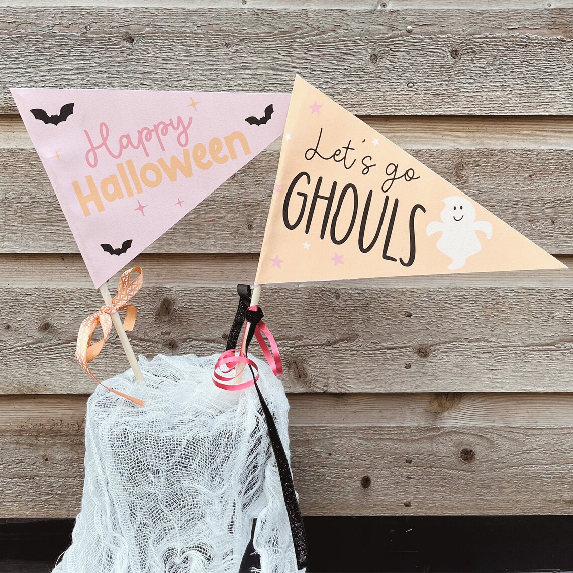 Printable Halloween Pennants Flags, Halloween Party Bundle, Trick or ...