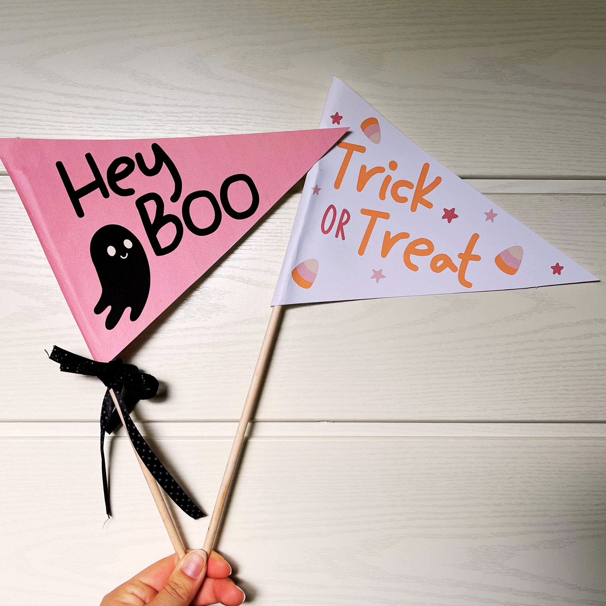 Printable Halloween Pennants Flags, Halloween Party Bundle, Trick or ...