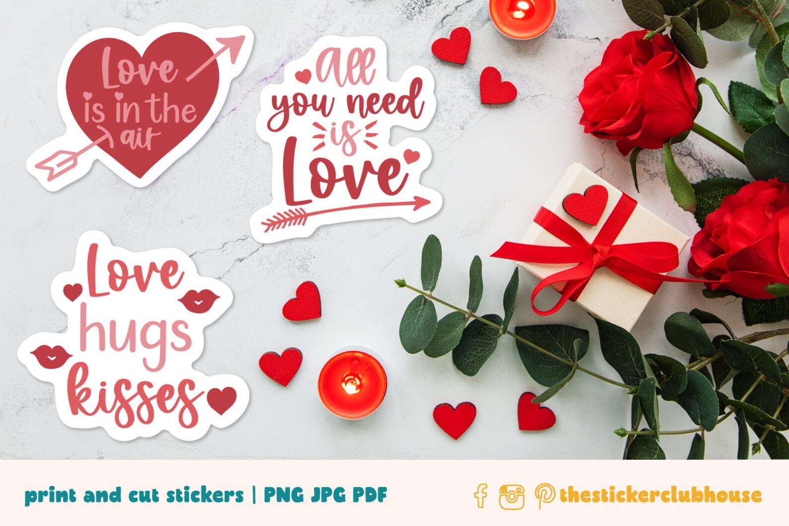 Printable Valentine's Day Stickers Valentines Stickers - Etsy