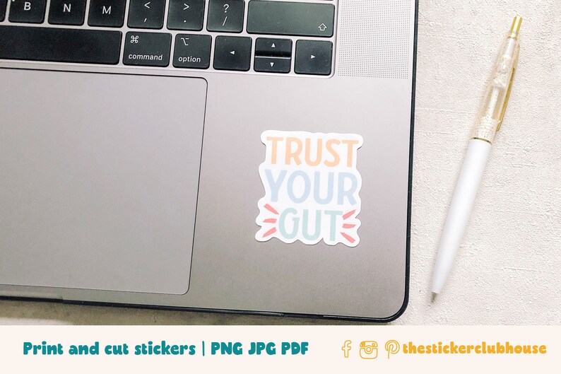 Printable Stickers Positive | Print and Cut Stickers Planner Stickers ...