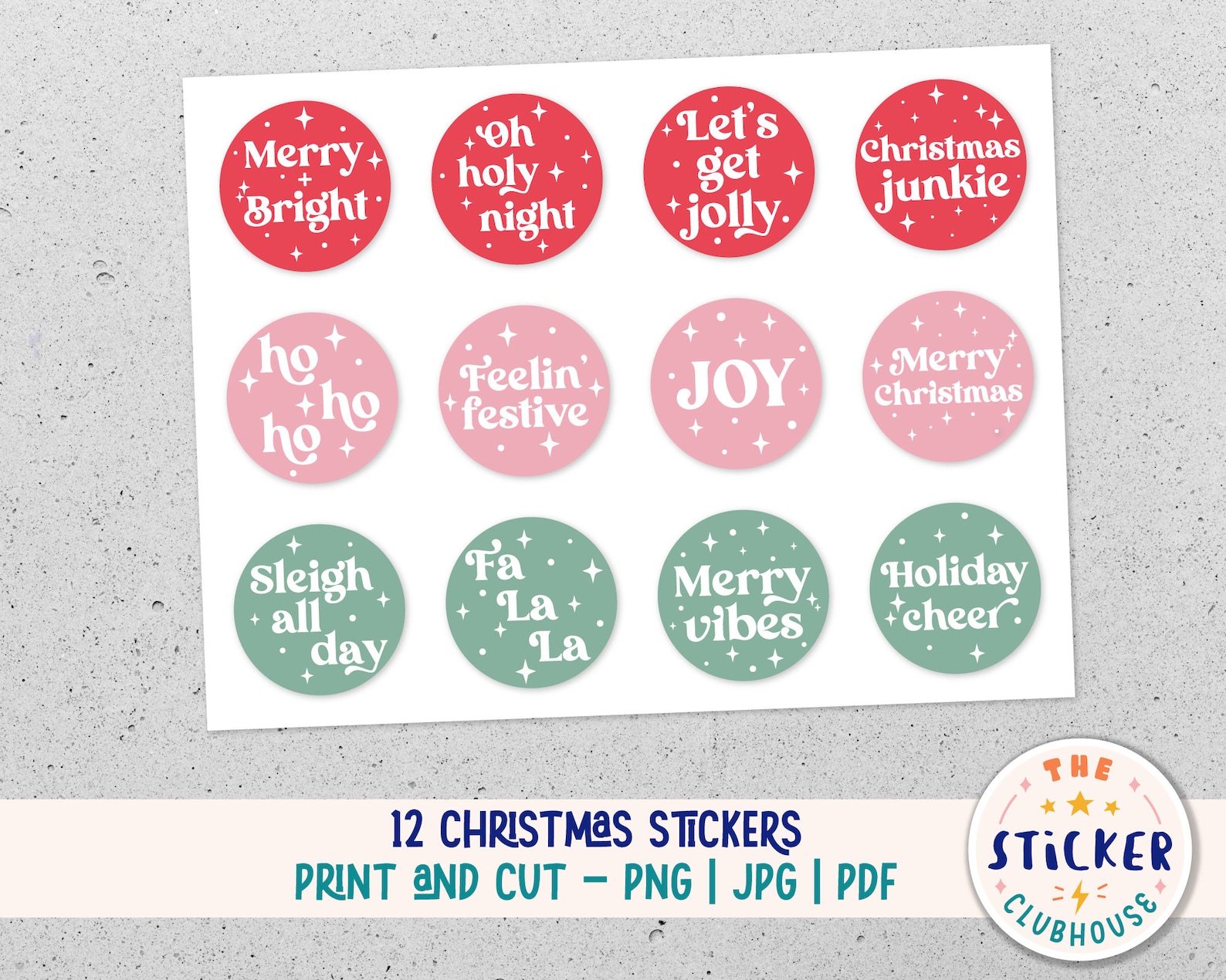 Printable Christmas Stickers | Christmas Gift Stickers | Christmas ...