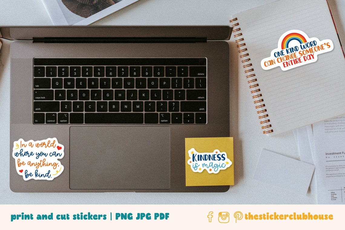 Kindness Sticker Bundle | Printable Kindness Stickers | Positivity ...