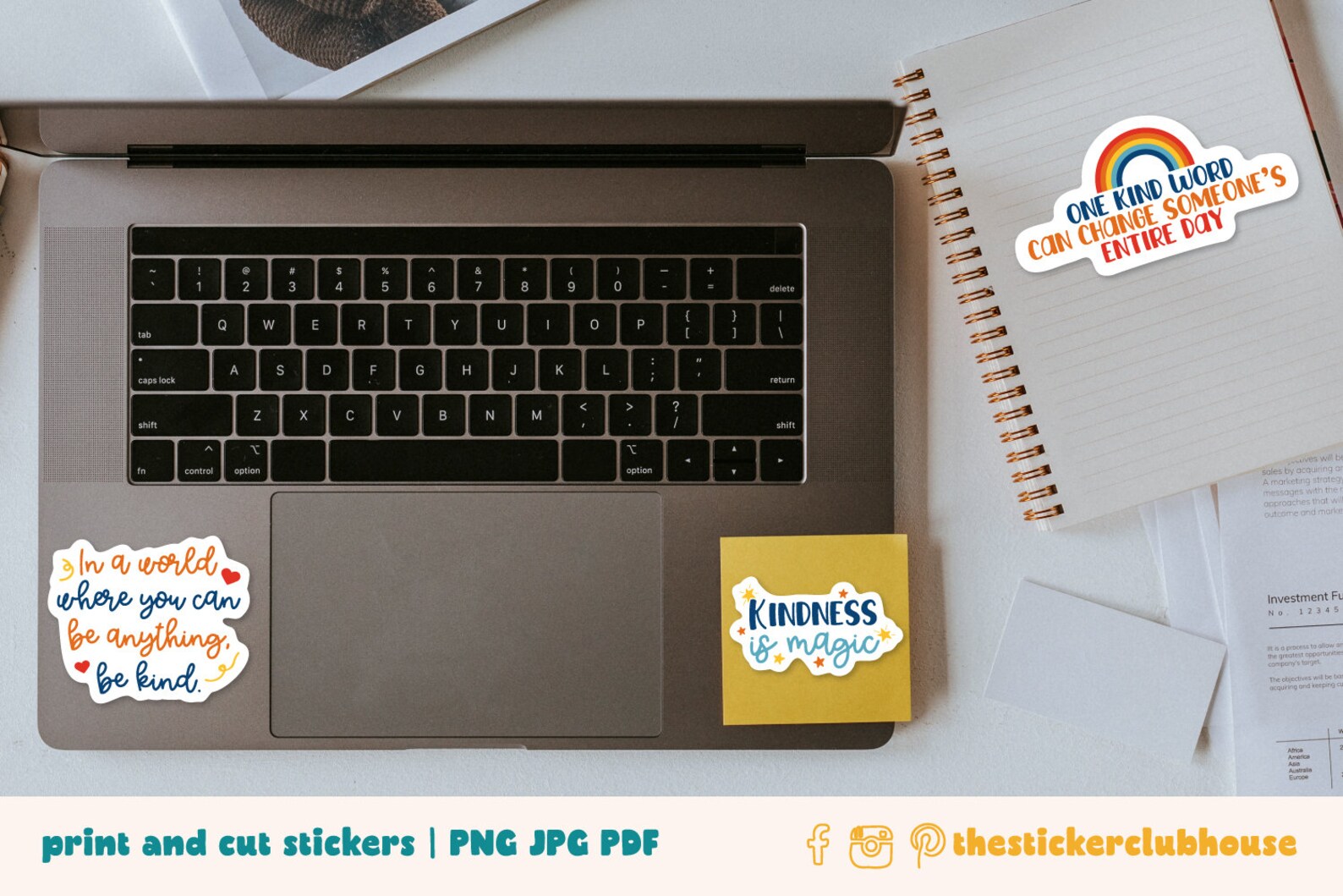 Kindness Sticker Bundle | Printable Kindness Stickers | Positivity ...