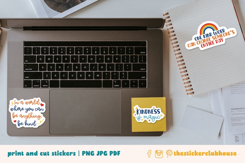 Kindness Sticker Bundle | Printable Kindness Stickers | Positivity ...