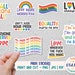Printable Pride Stickers LGBTQ Sticker Bundle Queer Stickers Rainbow ...
