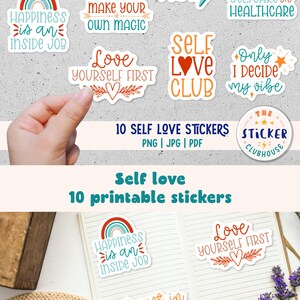 Inspirational Sticker Bundle | Self Love Sticker Bundle | Positivity ...